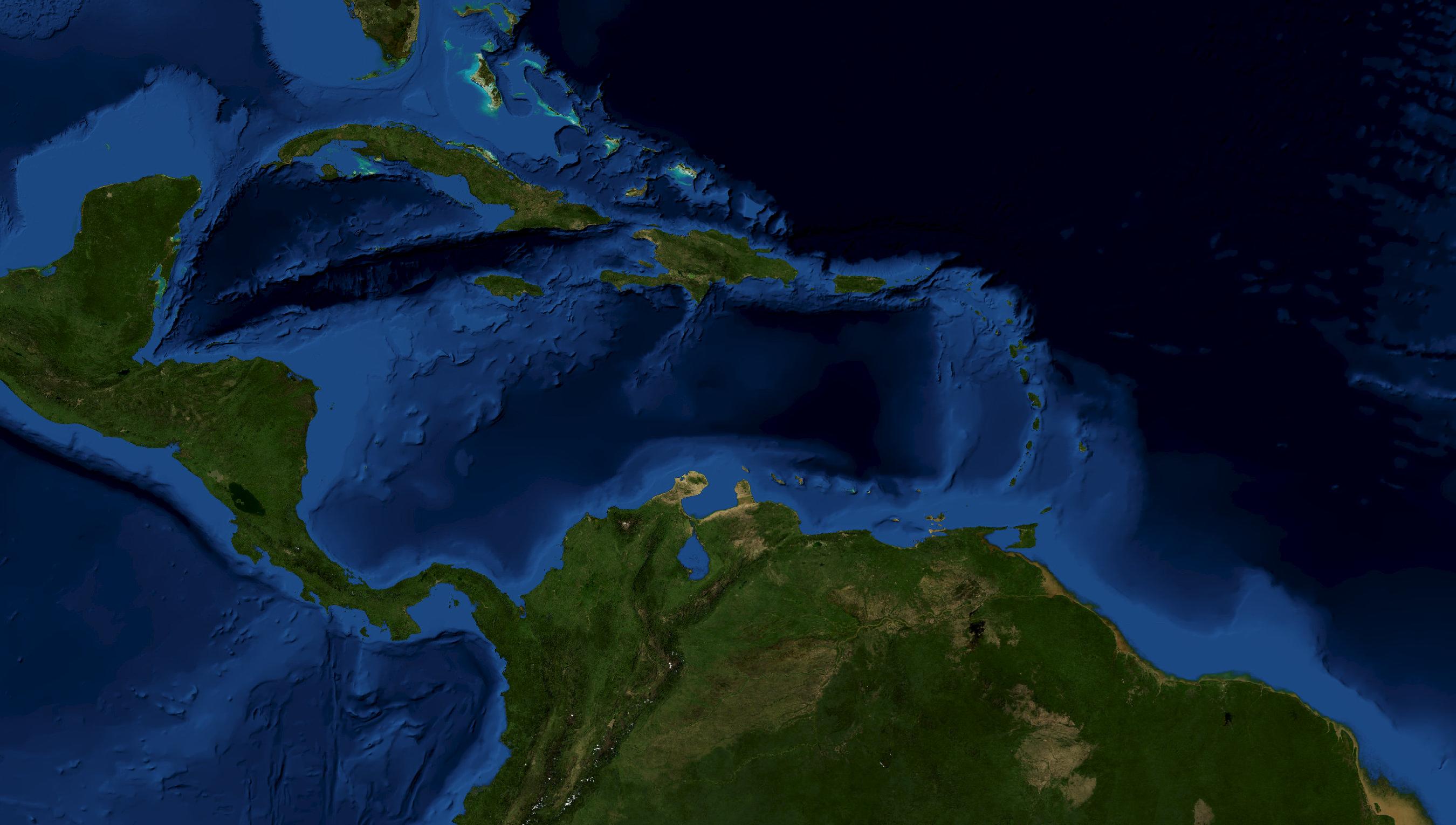 Nasa Satellite Map Zoom Carribrean